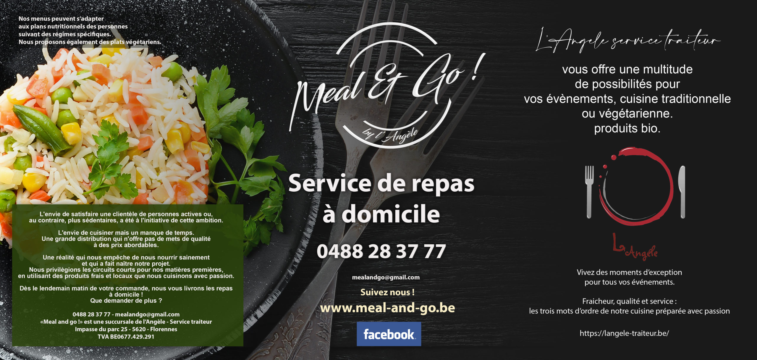 Menu à domicile du mois - Repas à domicile Meal and Go